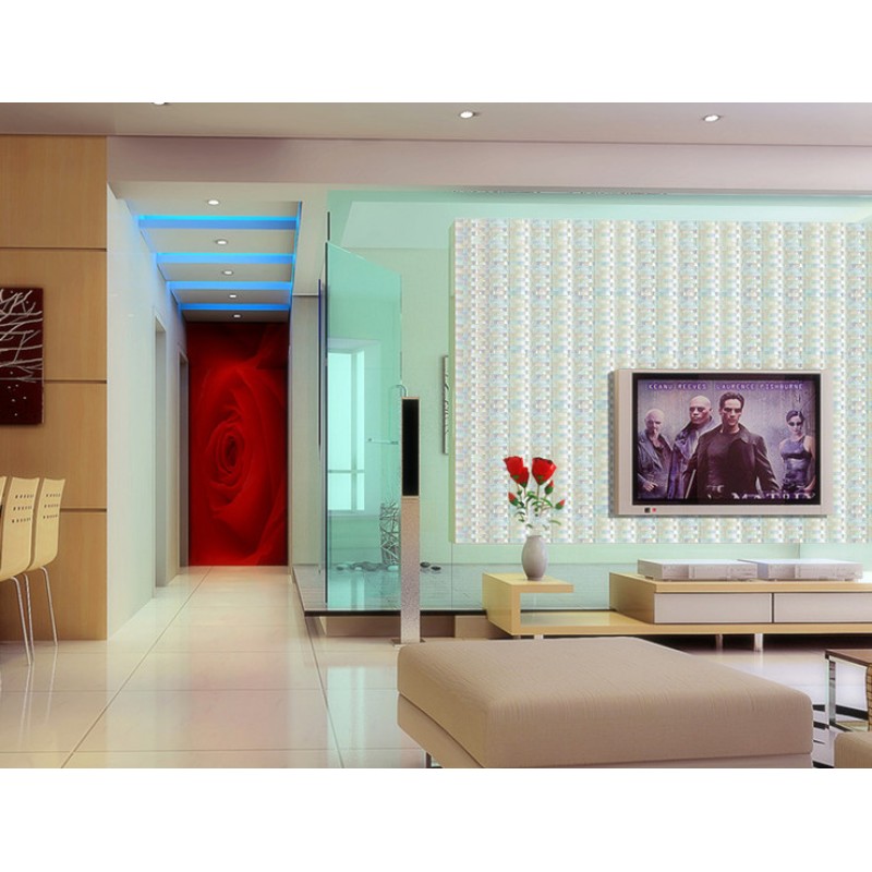 Glass Mosaic Tile Interlocking Arched Crystal Glass Tile Backsplash Yf