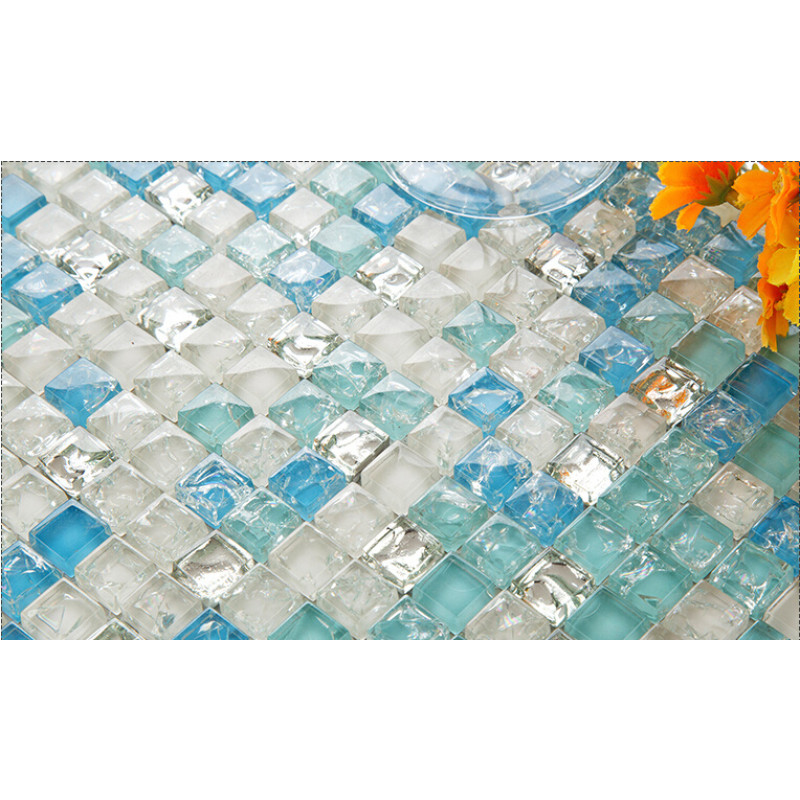 Stone Glass Tile Wave Floors