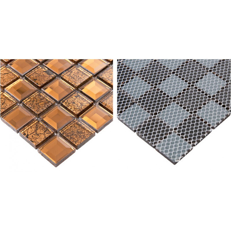 Gold Stainless Steel tile Backsplash Mosaic Tile Metal Wall tile