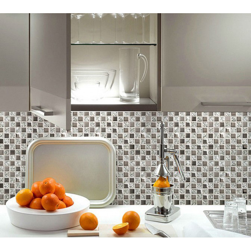 Yellow Porcelain Square Mosaic Tiles Wall Designs Ceramic Ttile ...