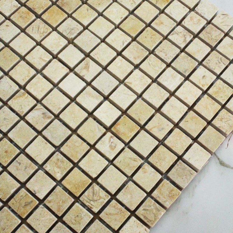 Stone Mosaic Tile Yellow Pattern Washroom Wall Marble Kitchen ...