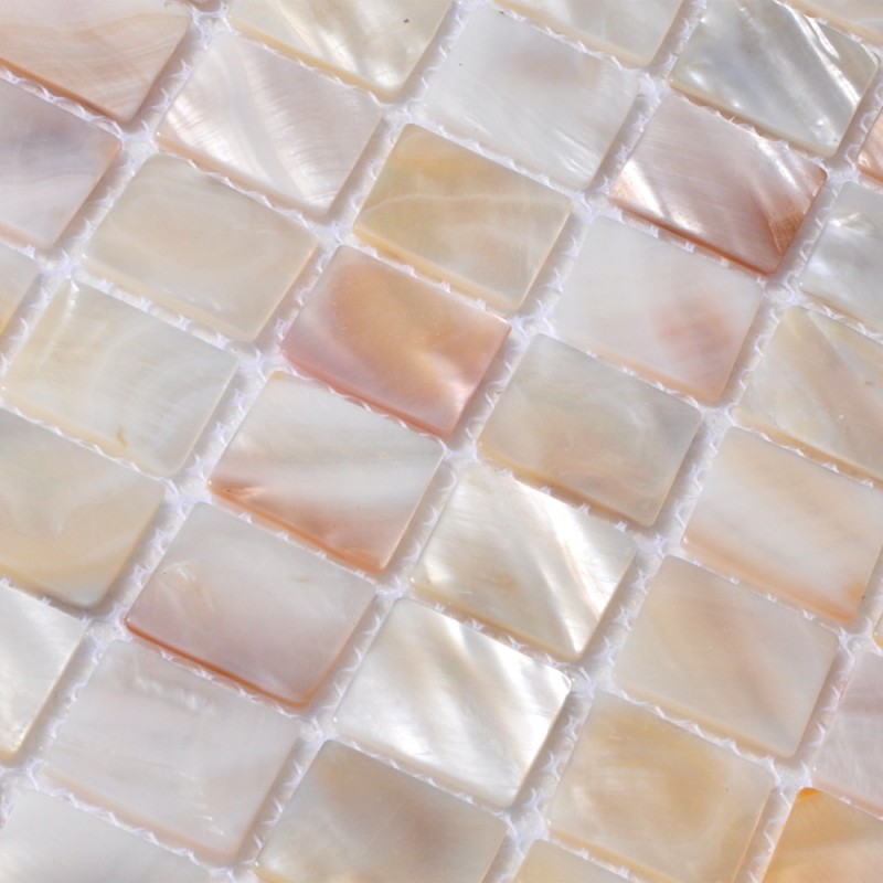 shell tile mosaic wall tile tiling square tile kitchen backsplash ...