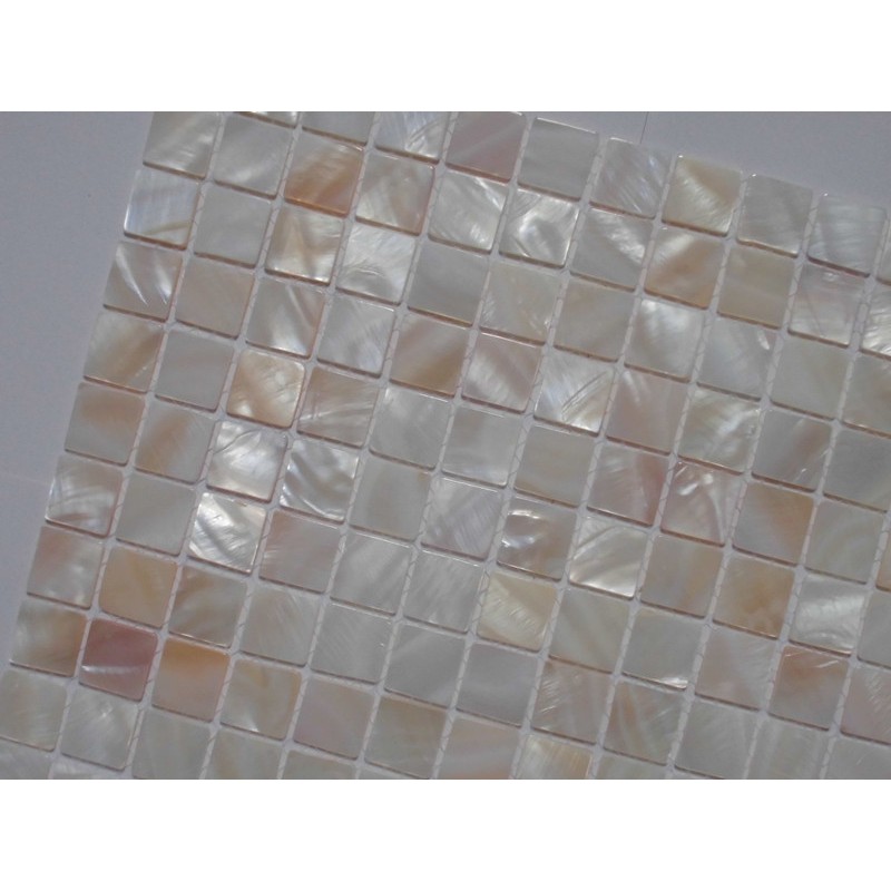 Mother of Pearl Tile Shower Liner Wall Backsplash Square Bathroom Shell ...