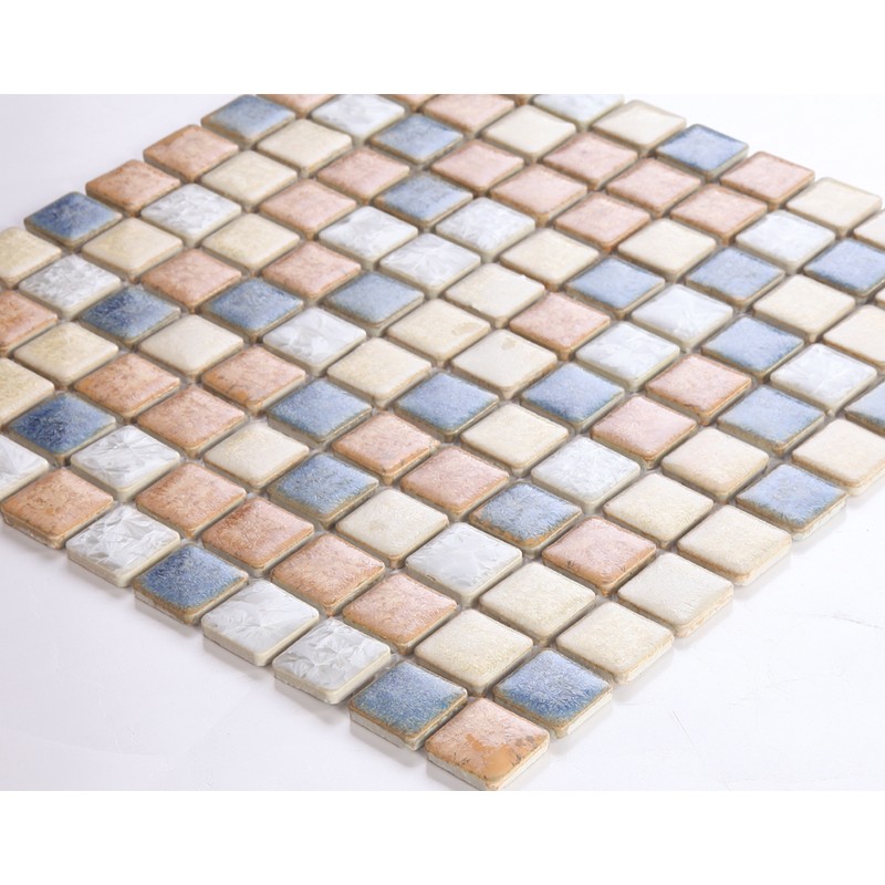 Glazed Porcelain Square Mosaic Tiles Design Ceramic Tile Walls Kitchen ...