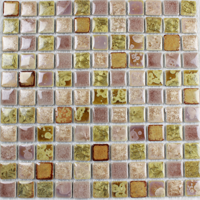 Stone Glass Mosaic TileSsmoky Mountain Straight Joint With Marble ...