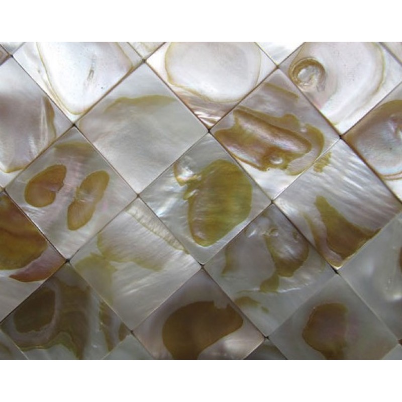 Mother of Pearl Tile Shower Wall Backsplash Square Bathroom Seamless ...