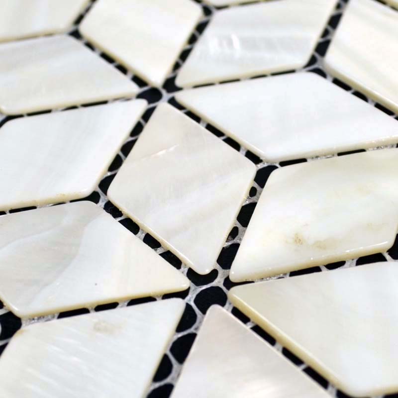 Blue Glass Mosaic Crackle Crystal Tile Backsplash Cream Stone Tiles