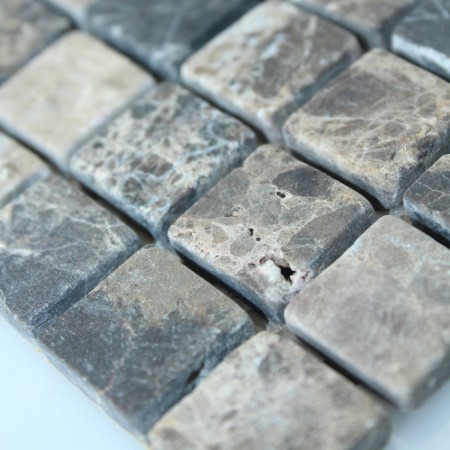 Stone Mosaic Tile Square Grey Patterns Bathroom Wall Marble Kitchen ...