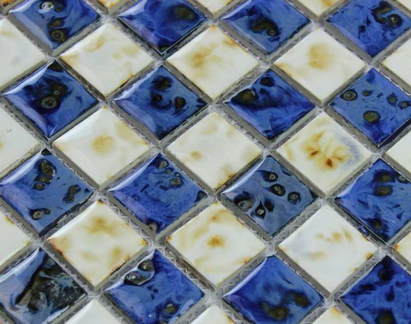 Porcelain Tile Snowflake Style Mosaic Art Design