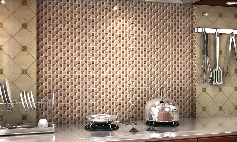 Porcelain Glass Tile Wall Backsplash Crystal Mirror Tiles Pyramid ...