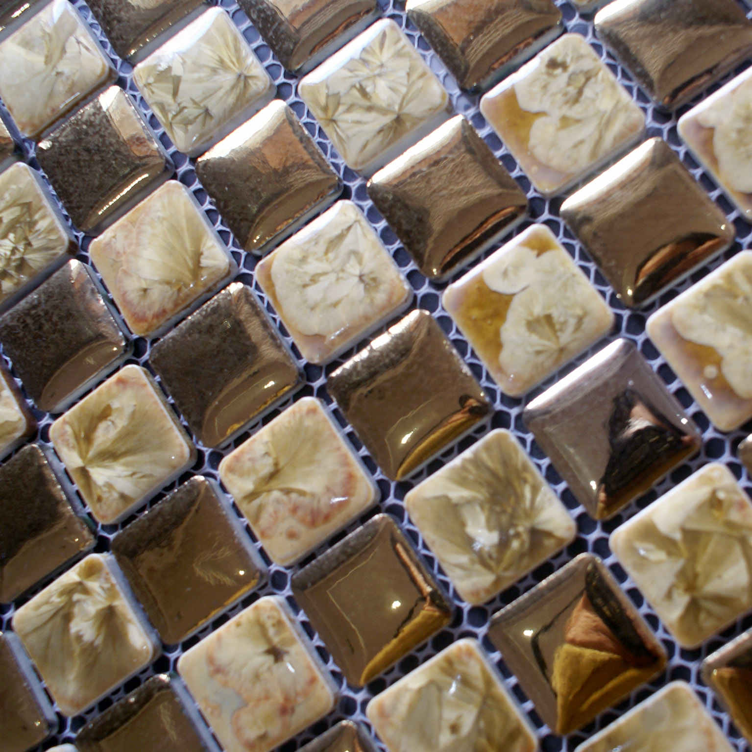 Porcelain Tile Snowflake Style Mosaic Art Design