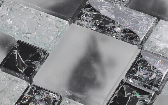 Crackle Crystal Glass Tile Backsplash Kitchen Countertop Ice Cracked ...