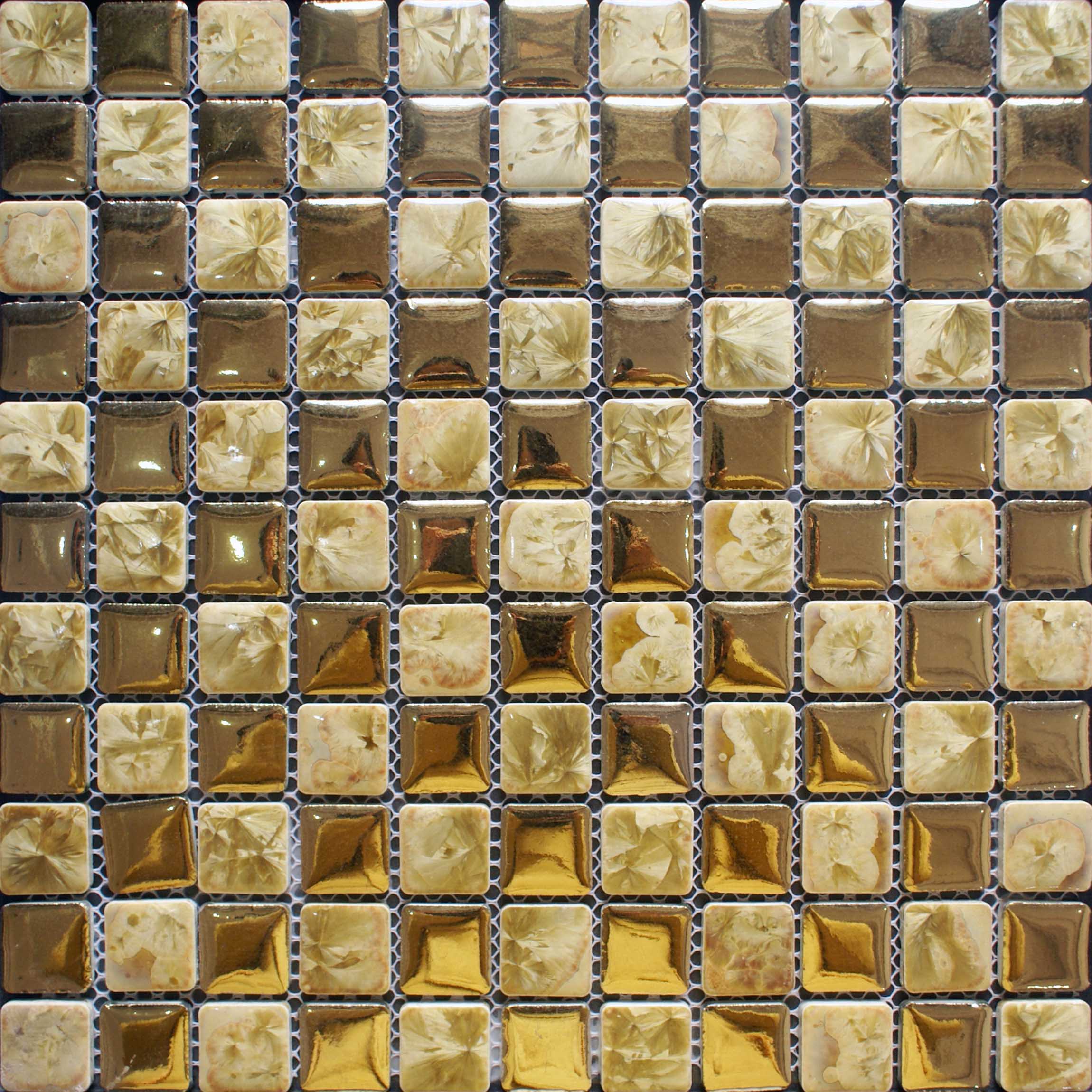 Porcelain Tile Snowflake Style Mosaic Art Design