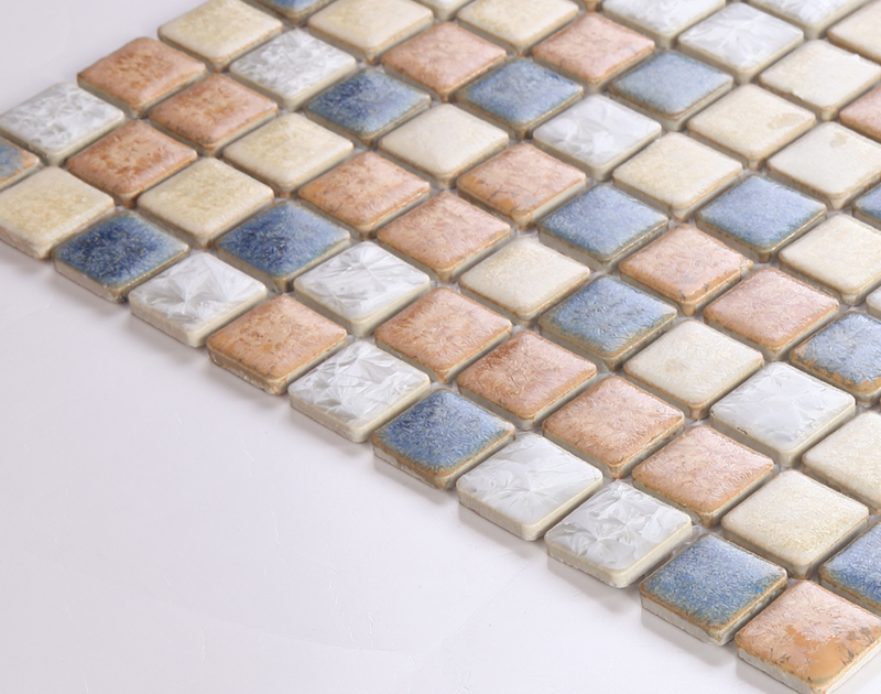 Glazed Porcelain Square Mosaic Tiles Design Ceramic Tile Walls Kitchen ...